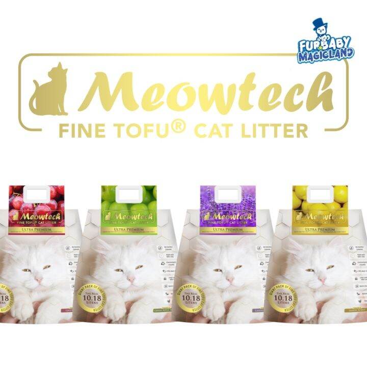 Meowtech Ultra Premium FINE TOFU Cat Litter 10.18L | Lazada PH