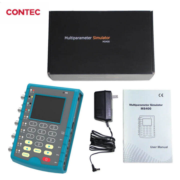 Contec MS400 Mult-Parameter Simulator Portable Touch Screen ECG IBP ...