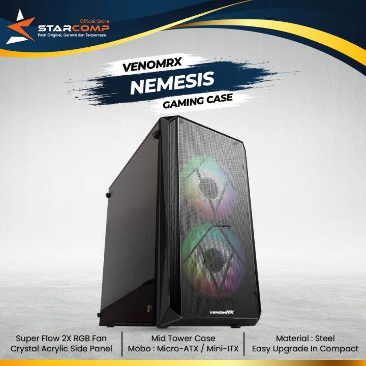 VenomRX NEMESIS m-ATX Gaming Case Micro VenomRX | Lazada Indonesia