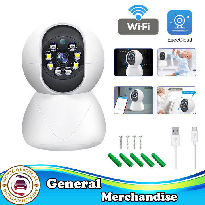 M10-Wifi Full HD CCTV Camera 3 Million Pixels Night Mode 360° Home ...