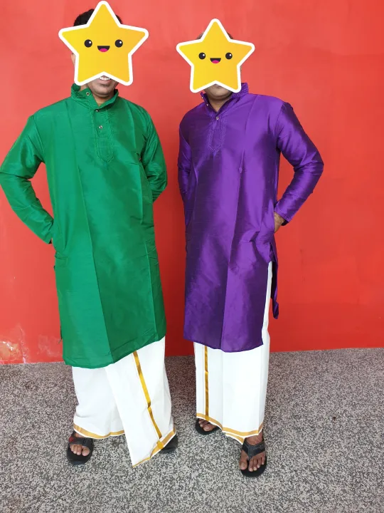 Ready Stock mens kurtha, jippa | Lazada