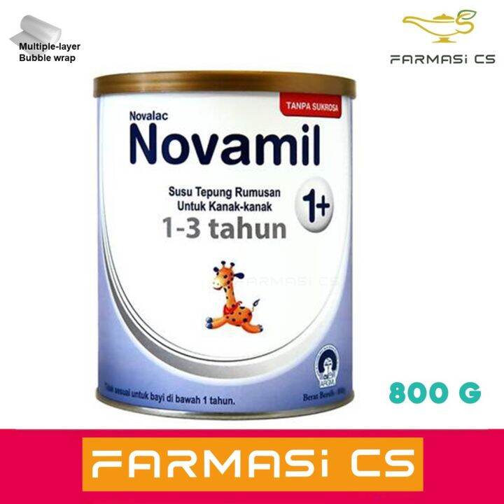 Novalac Novamil 1+ 1-3 Tahun 800g EXP: 02/2024 [ No sucrose, Tanpa ...