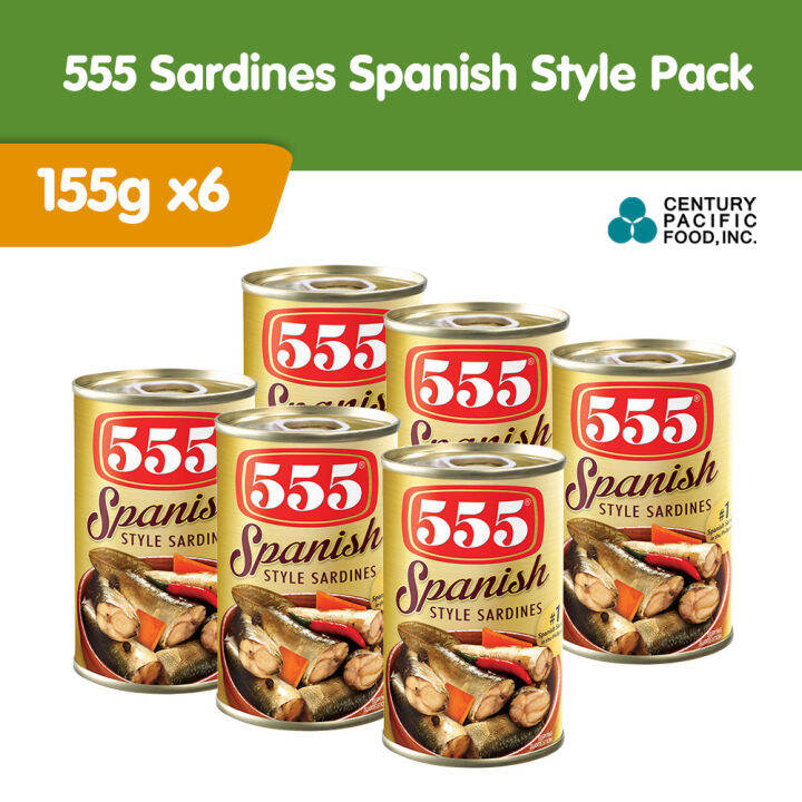 555 Sardines Spanish Style 155g Pack of 6 | Lazada PH