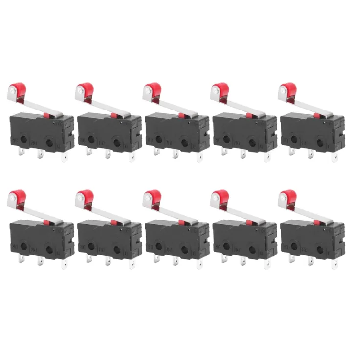 10 Pcs Mini Micro Limit Switch Roller Lever Arm SPDT Snap Action LOT | Lazada.co.th
