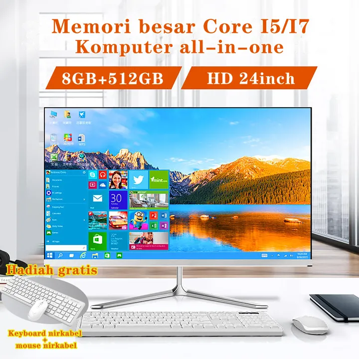 [Penjualan grosir panas]Komputer all-in-one CoreI5/I7 Layar besar ...