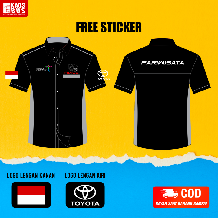 Kemeja Baju Bus Bis Mania Bismania Hiace Pariwisata Toyota | Lazada ...