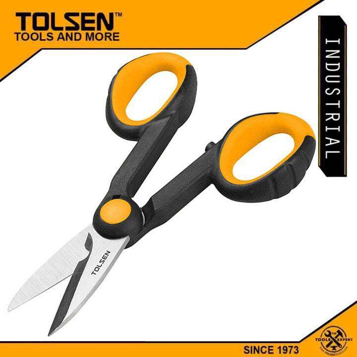 Tolsen Stainless Steel Electricians Scissor (140mm, 5.5") 30043 | Lazada PH