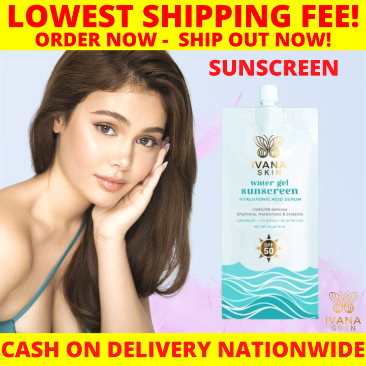IVANA SKIN Water Gel Sunscreen • Kojic • Charcoal • Whipp Soap | Ivana ...