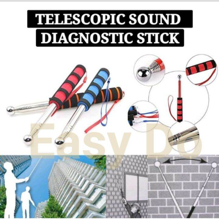 Extendable Tapping Rod Tiles Checker Mable Checker Hollow Wall Hammer ...