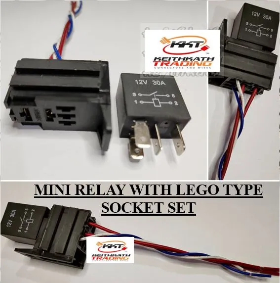 Mini Relay with Lego Type Socket Set (MOTORCYCLE)-Heavy Duty | Lazada PH