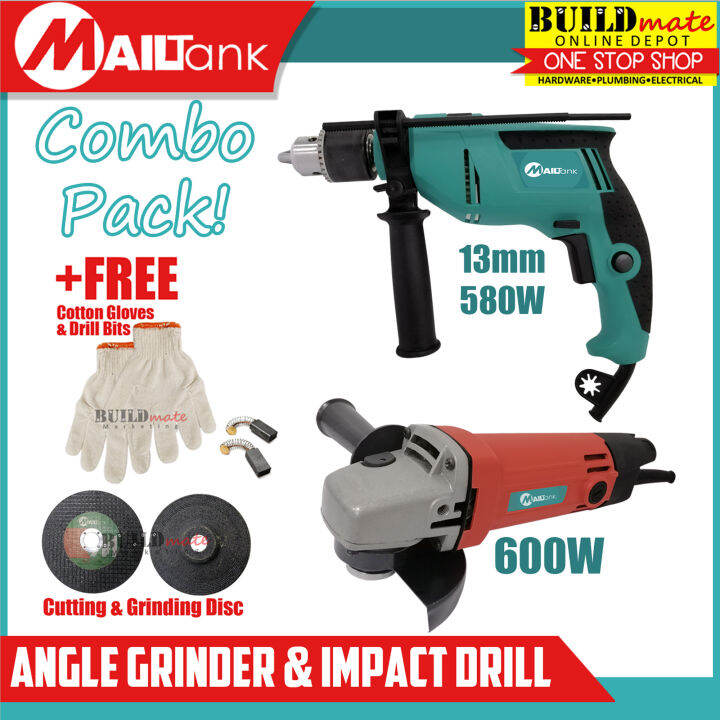 MAILTANK COMBO Angle Grinder SH01 & Impact Drill SH09 100% ORIGINAL ...