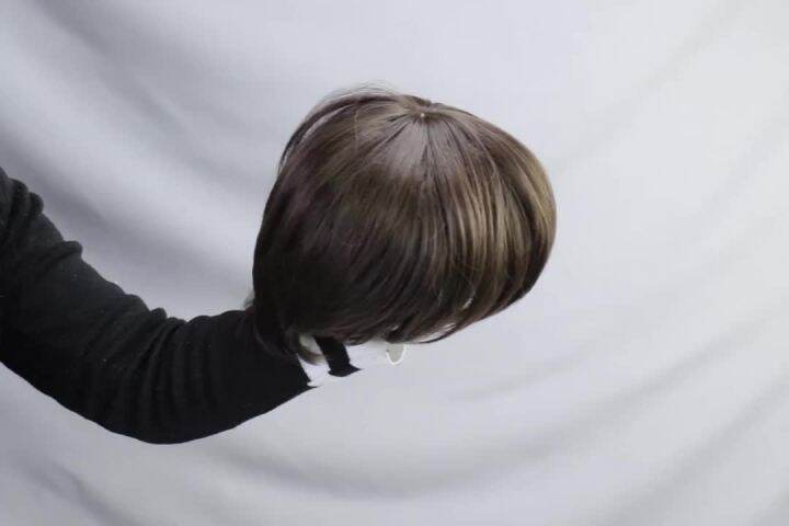 ร้อน MANWEI แฟชั่นผู้ชายวิกผมสั้นแสงสีเหลืองสีบลอนด์วิกผมสังเคราะห์ด้วย ...