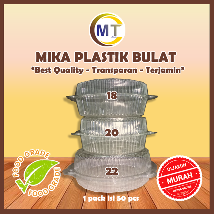 Mika Plastik Kue Bolu Bulat TX-18 TX-20 TX-22 | Mika Chiffon | Mika Sifon | Mika Bulat ...