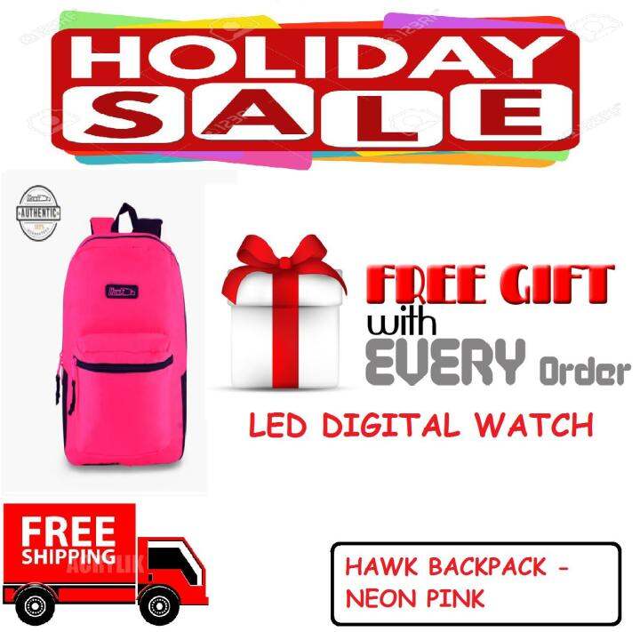 Authentic Hawk Backpack (Neon Pink Color) | Lazada PH
