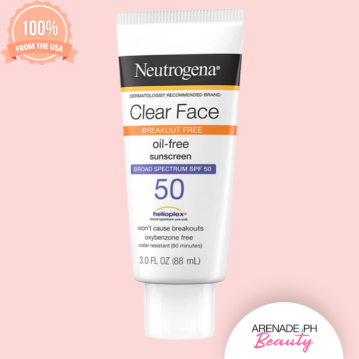 Neutrogena Clear Face Liquid Lotion Sunscreen, Broad Spectrum Spf 50 ...
