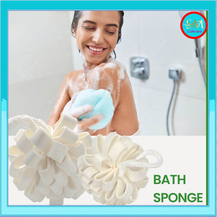【SM collections】 Bathing Loofah Sponge/Round Loofah for Men and Women ...