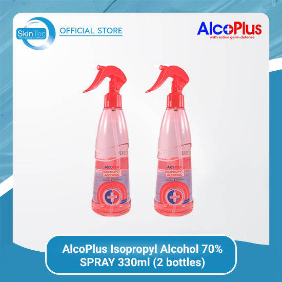 Alcoplus Red 70% Isopropyl Alcohol Spray (330ml), 2 Bottles | Lazada PH
