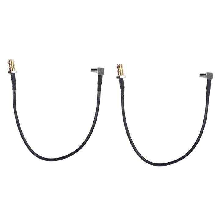 2X SMA Female Jack to TS9 Male Right Angle Pigtail Coaxial Cable Antenna | Lazada PH