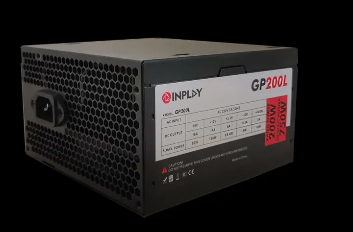 PSU - INPLAY GP200L - BIG FAN - LONG WIRE - BRANDNEW - FREE POWERCABLE ...