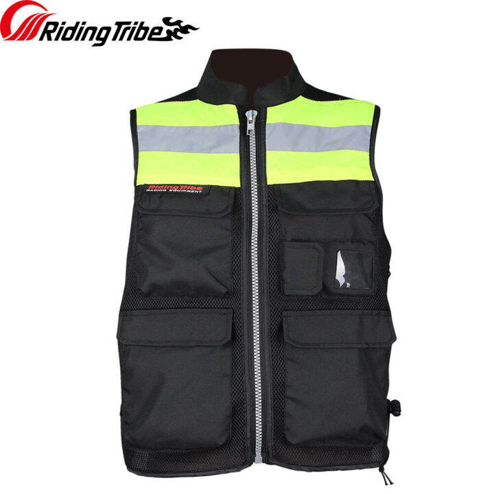 Riding Tribe Motorcycle Jacket Reflective Riding Waist Coat Racing ...