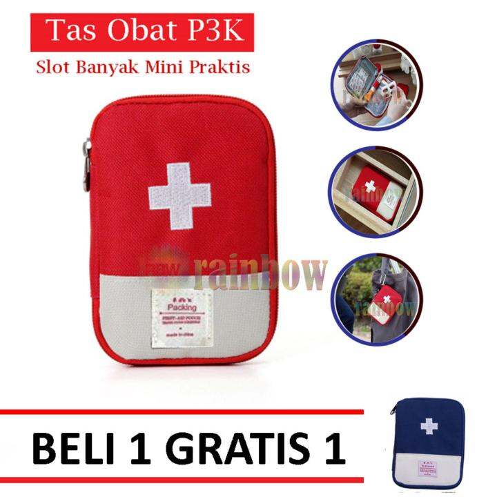 BELI 1 GRATIS 1 - Tas P3K Mini Tas Obat P3K Kecil Tas First Aid Kit Bag ...