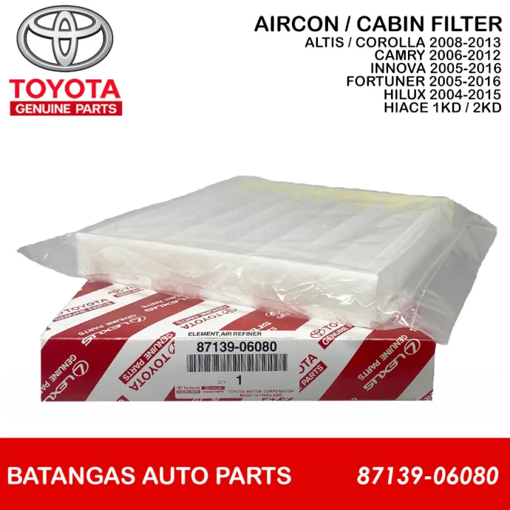 Toyota Cabin Filter For Altis / Corolla / Camry / Innova / Fortuner ...