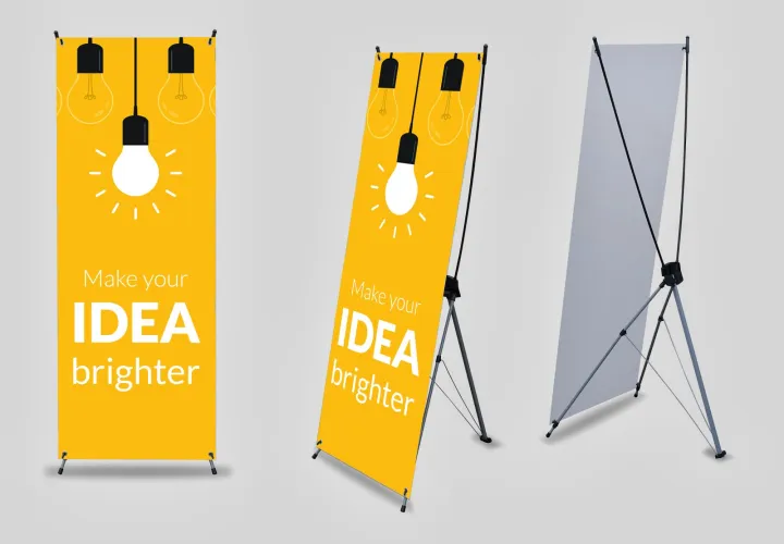 FREE DESIGN Cetak paket spanduk x banner dan y banner + tiang wisuda ...