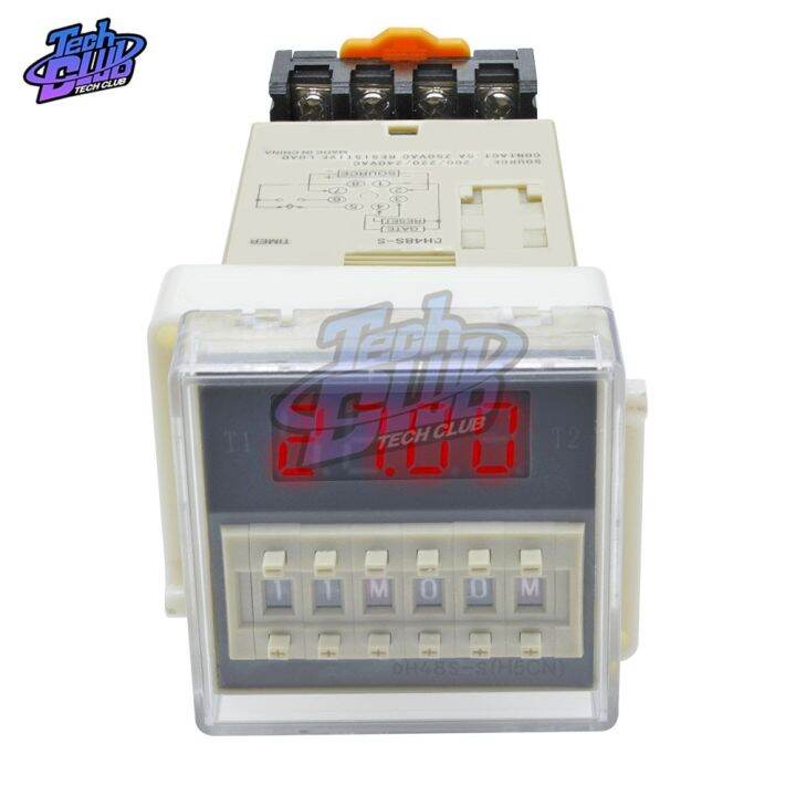 AC 220V DH48S-S Digital Time Delay Relay Timer Programmable Double ... AC 220V DH48S-S Digital Time Delay Relay Timer Programmable Double ...