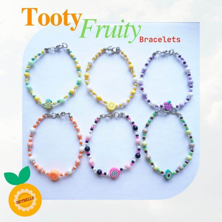 Tooty Fruity bead bracelets / Skybelle | Lazada PH