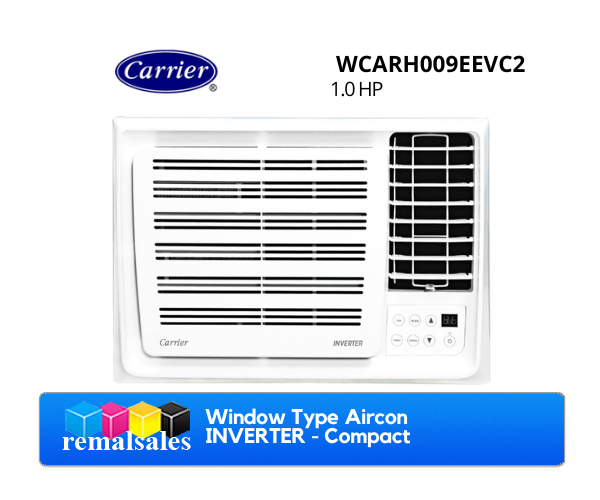 CARRIER WCARH009EEVC2 1.0hp Inverter Window Type Aircon (Compact ...