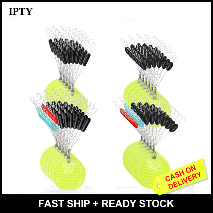 IPTY ถั่วอวกาศยางเบ็ดตกปลาสีดำจุกไข่ตกปลา F | Lazada.co.th