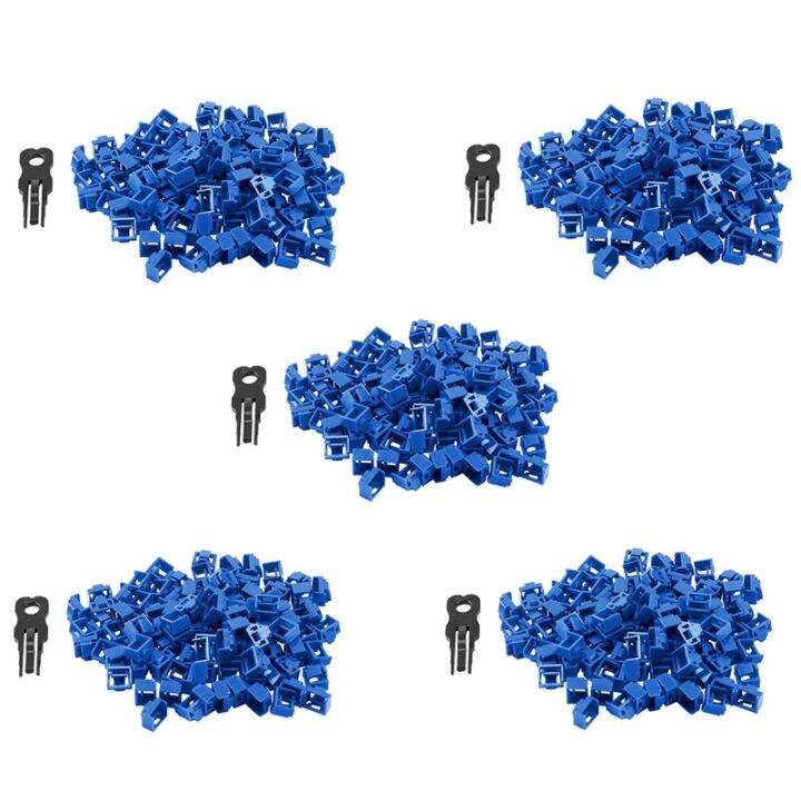 100Pcs RJ45 Port Ethernet LAN Hub Anti Dust Cover Plug Cap Blockout ...