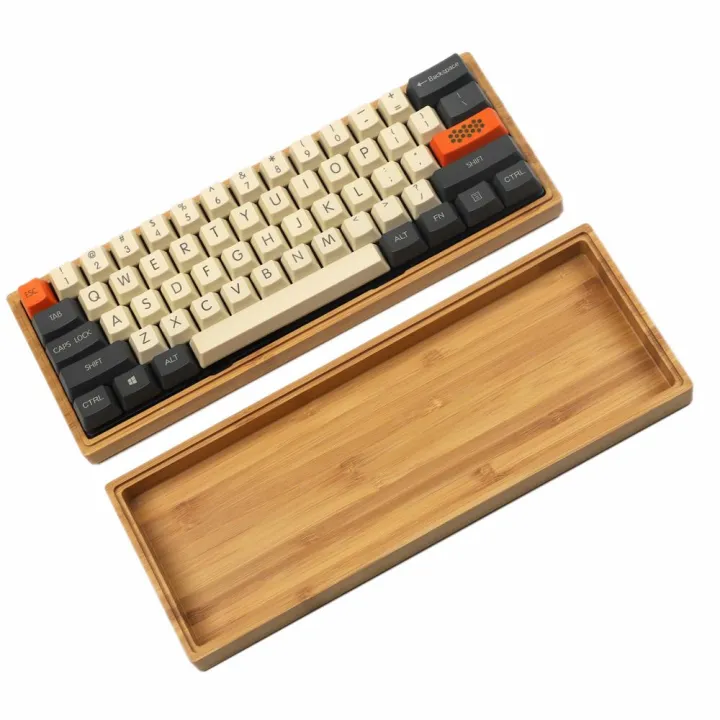 Handcraft GH60 Solid Wooden Case Bamboo QMK VIA PCB Plate For 60 Mini ...