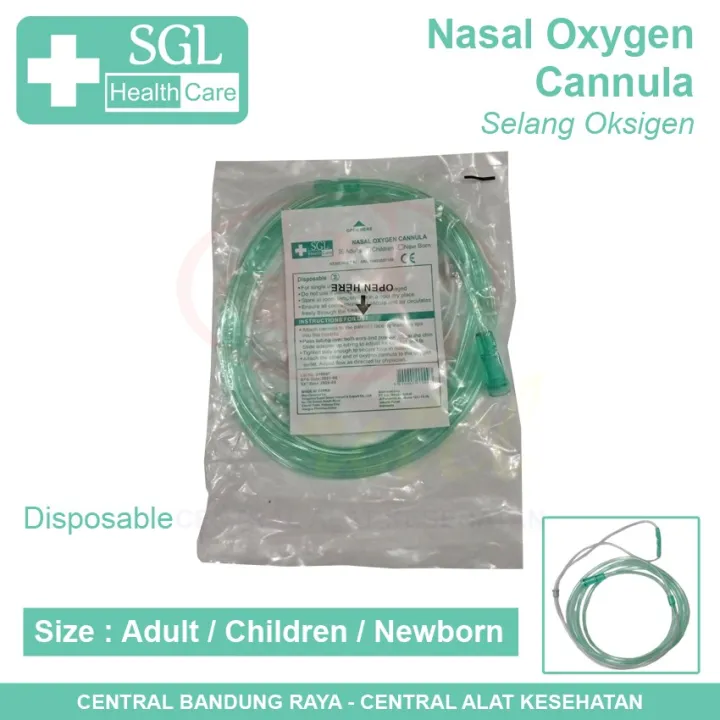 SGL Nasal Oxygen Cannula | Selang Oksigen Kanul Dewasa / Anak / Bayi ...