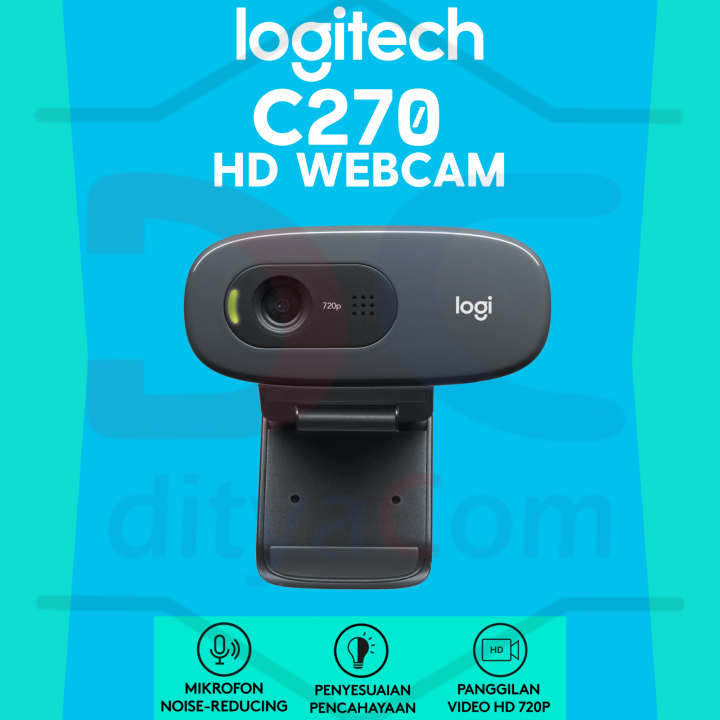 WEBCAM LOGITECH C270 HD 720P [ORIGINAL] | Lazada Indonesia