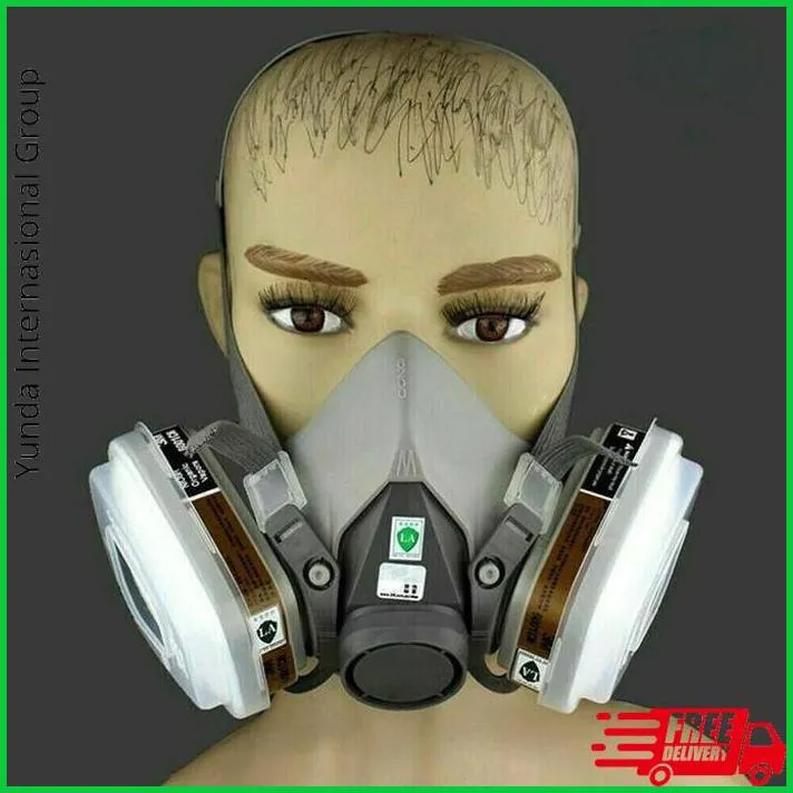 Masker 6200 Respirator Gas / Polusi Debu Asap / Cat Pilox 5N11 N95 ...