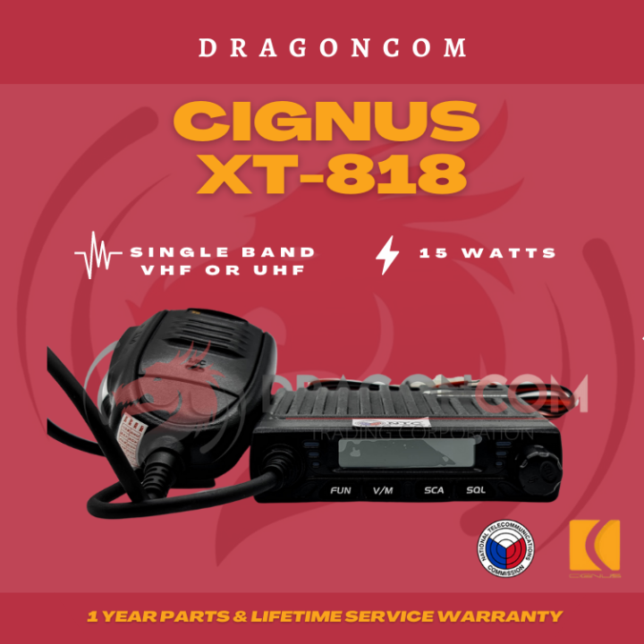 Cignus XT-818 Mini Mobile Base Radio Single Band XT818 Mini | Lazada PH