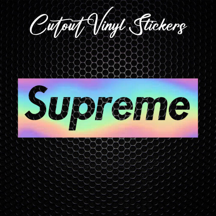 Supreme Vinyl Waterproof Sticker logo for phone, laptop, pc, tumbler ...
