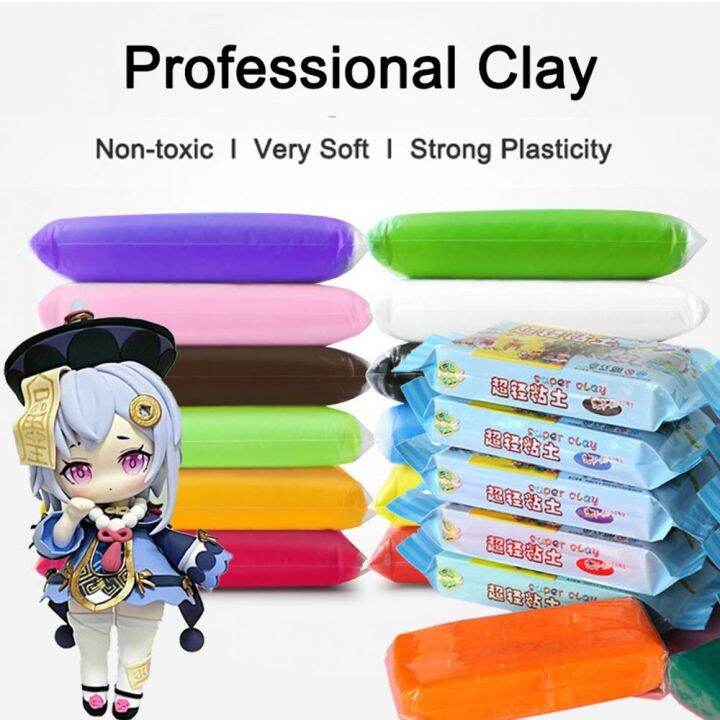 GIBORIY Professional Clay Air Dry Clay Polymer Clay Modeling Clay Super ...