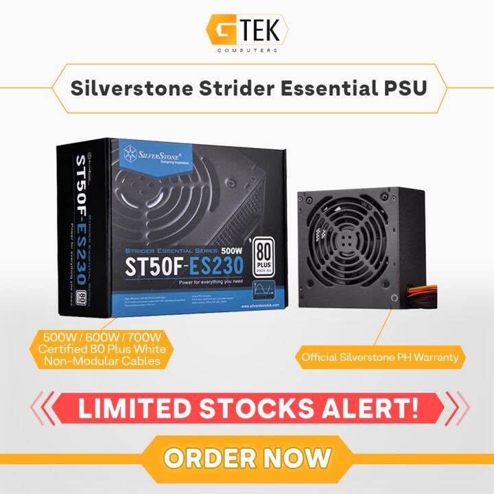♟Silverstone Strider Essential ST50F ST60F ST70F ES230 500W 600W 700W ...