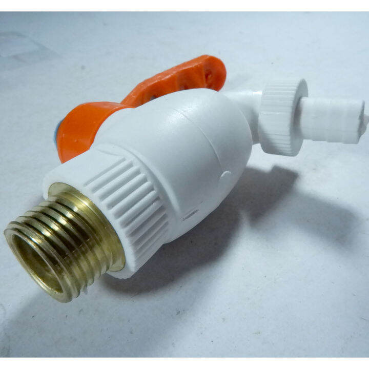 Kran Air 1/2" PVC Drat Kuningan / Kran PVC Drat Kuning 1/2 | Lazada ...