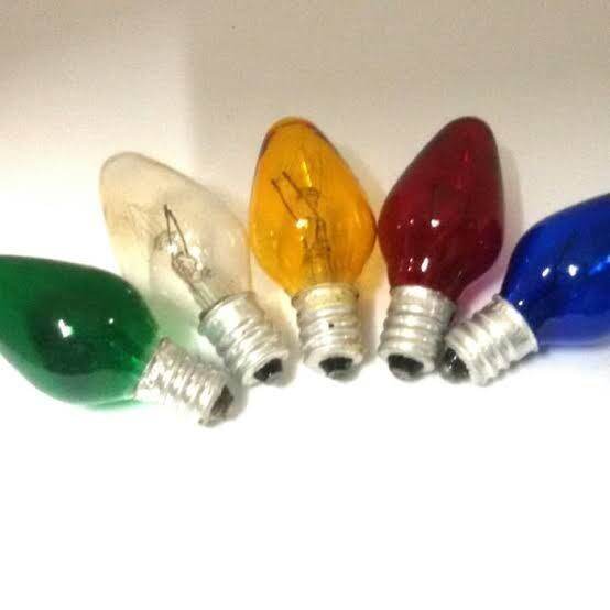 Lampu cabe jantung candle e12 merah kuning hijau biru clear harga 1pcs ...