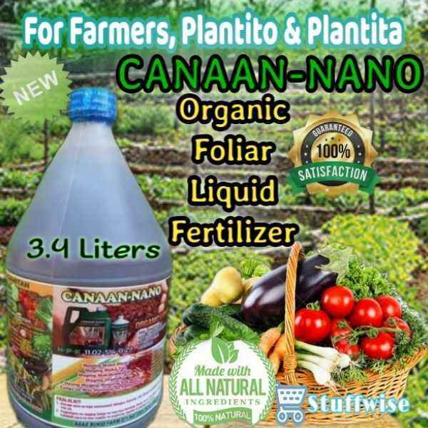 100% All Natural & Safe to the Environment Canaan-Nano Foliar Organic ...