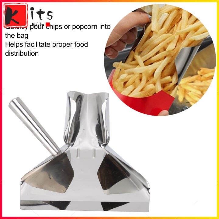 [Kitsmall] French Fries Shovel Rustproof Stainless Steel Food French ...
