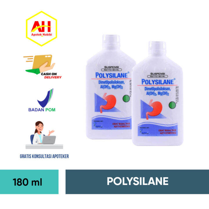 POLYSILANE POLISILAN POLISILEN POLYSILEN POLYSILAN SIRUP OBAT SAKIT ...