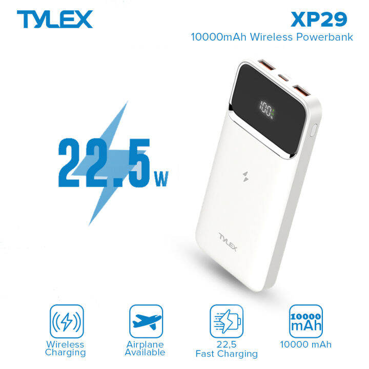 TYLEX XP29 10000mAh Wireless Powerbank 22.5w Fast Charging PD+QC3.0 ...