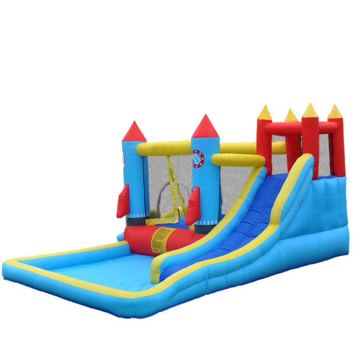 Rocket outdoor game bouncing castle with net trampoline children's ...