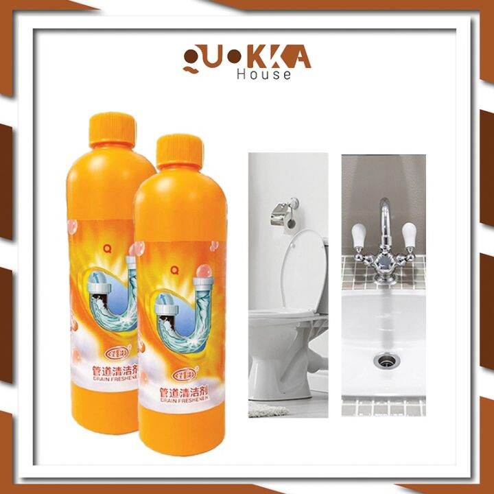 QUOKKA Drain Cleaner Powder Clog Remover Kitchen Sink and Drain Cleaner ...