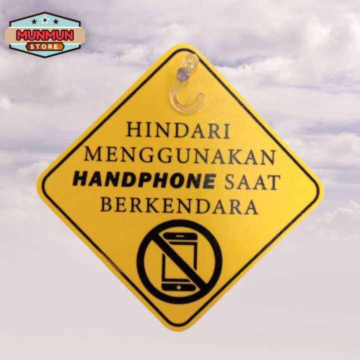 Signage PVC " Hindari Menggunakan Handphone Saat Berkendara " | Papan ...