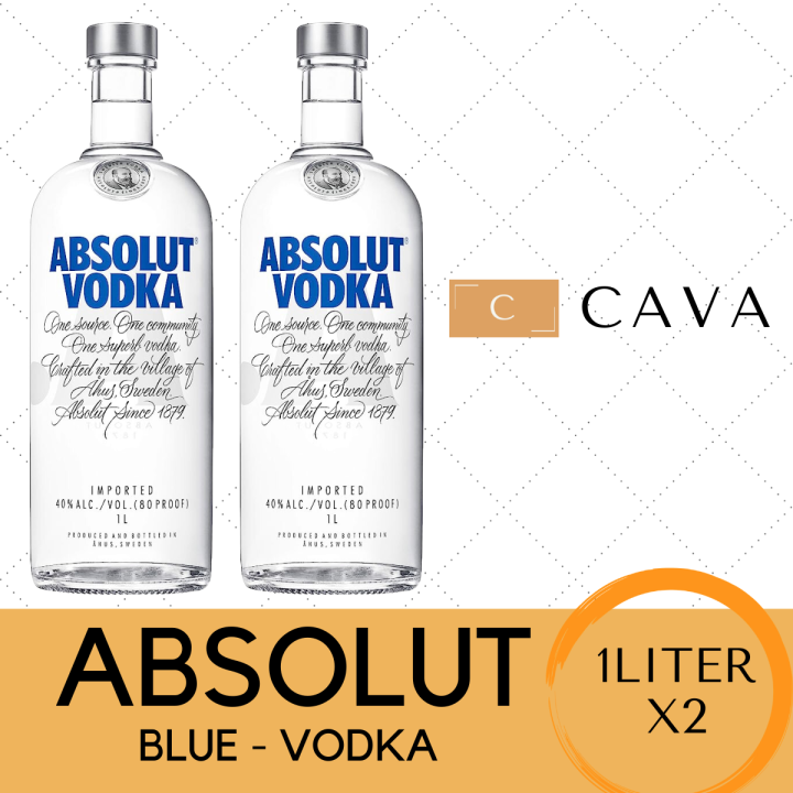 Absolut Blue Orginal Vodka 1 Liter 2 Pack Bundle | Lazada PH